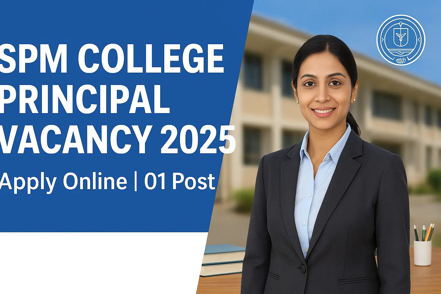 SPM College Principal Vacancy 2025 – Official Notification & Online Form